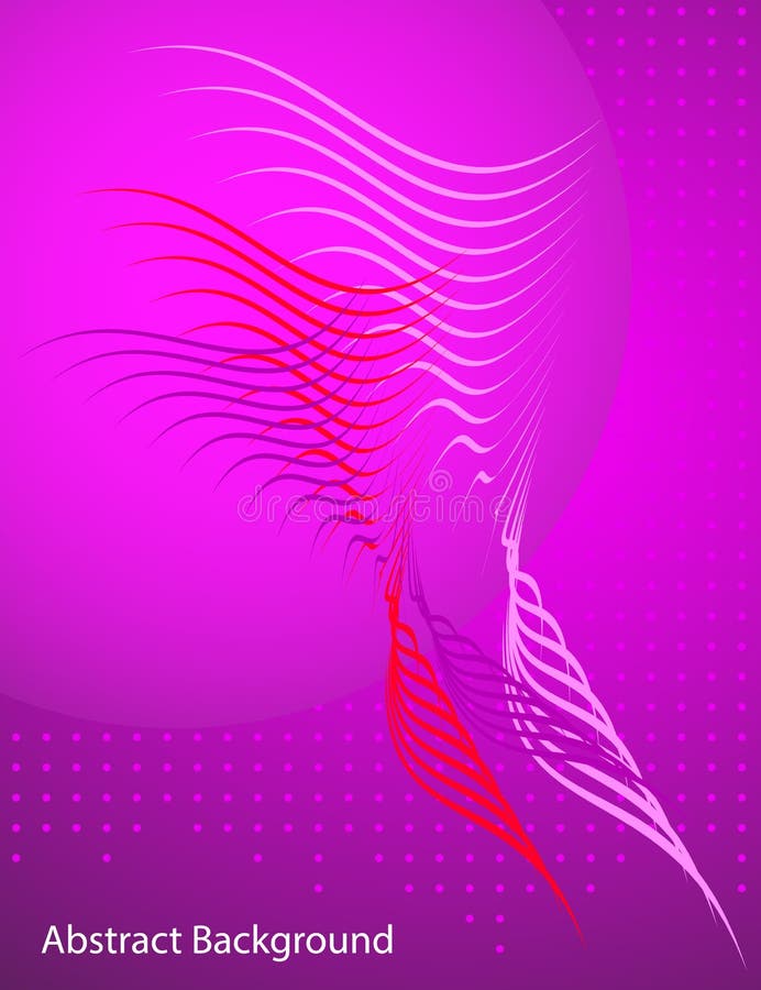 Abstract shapes on a pink stock vector. Illustration of gradient ...