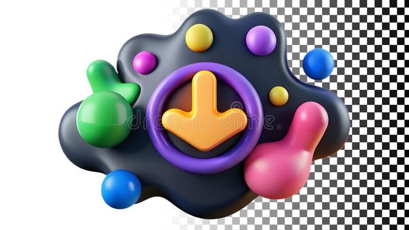 Abstract Shapes with Arrow, Direction and Pointer Illustration Png ...