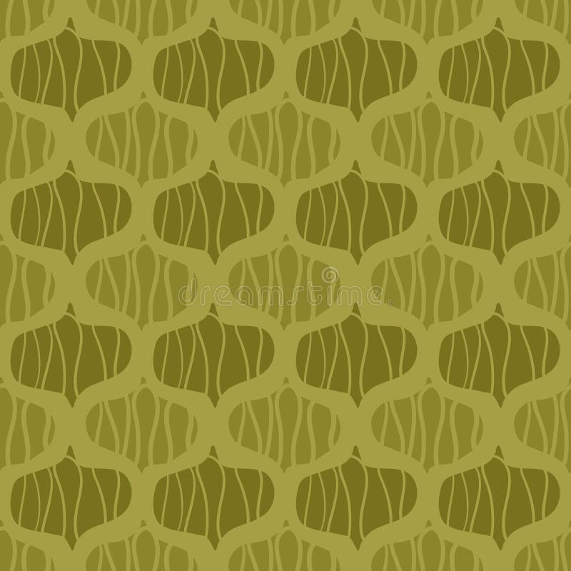 Abstract Shapes Seamless Pattern. Scribble Damask Elements Endless ...