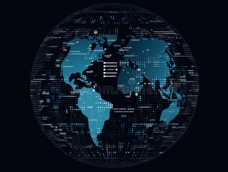 Abstract Shapes in Text, ASCII Art Style Stock Illustration ...