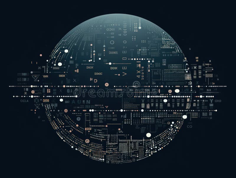 Abstract Shapes in Text ASCII Art Style Stock Illustration ...