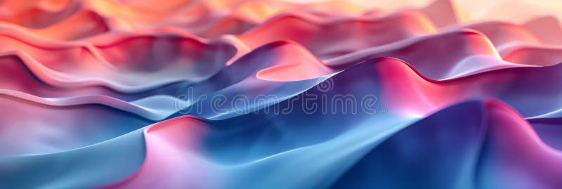 Abstract Shapes Waves and Ripples, in Cool Tones, Movement. Stock Image ...
