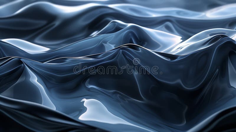 Abstract Shapes Waves and Ripples, in Cool Tones, Movement. Stock Image ...