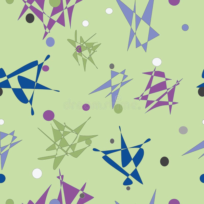 Abstract Sharp Colorful Seamless Repeat Vector Pattern Stock Vector ...