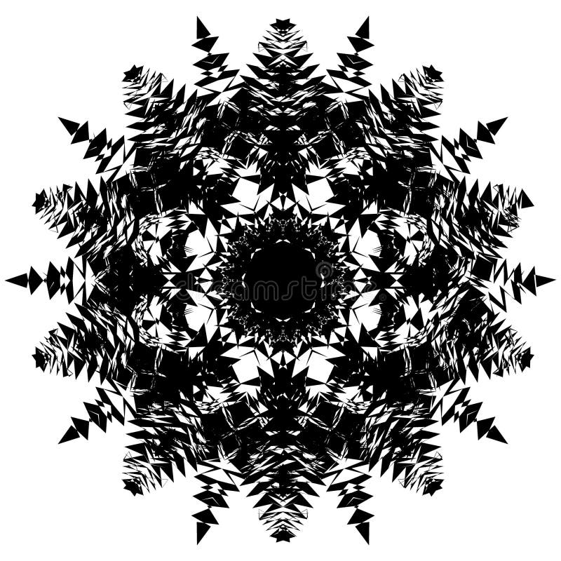 Abstract Sharp Star Snowflake Ornament Decoration Vector Stock Vector ...