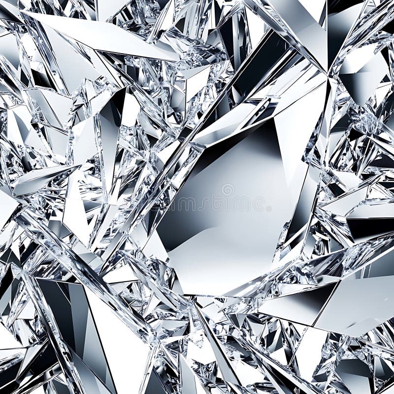 Abstract Shattered Crystal Formation a HighResolution Image of ...