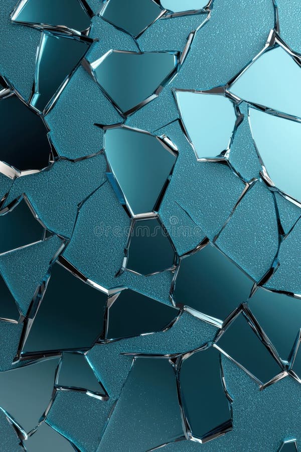 Abstract Shattered Glass Background Texture Stock Illustration ...