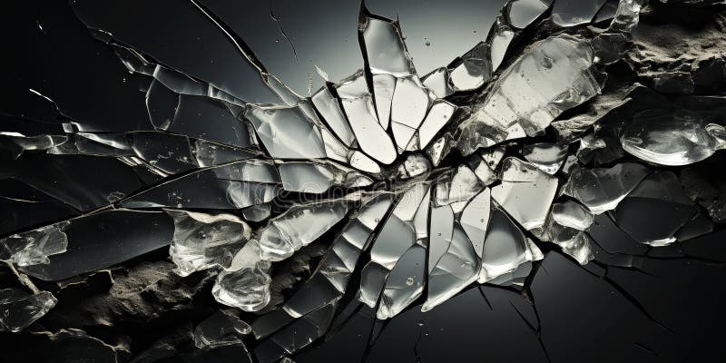 Abstract Shattered Glass Concept - Broken Glass Pattern for Modern ...