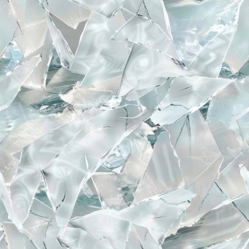 Abstract Shattered Glass Texture in Icy Blue Tones Stock Photo - Image ...