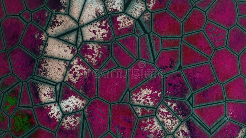 Abstract Shattered Texture Effect in Rich Colors Made of Various ...