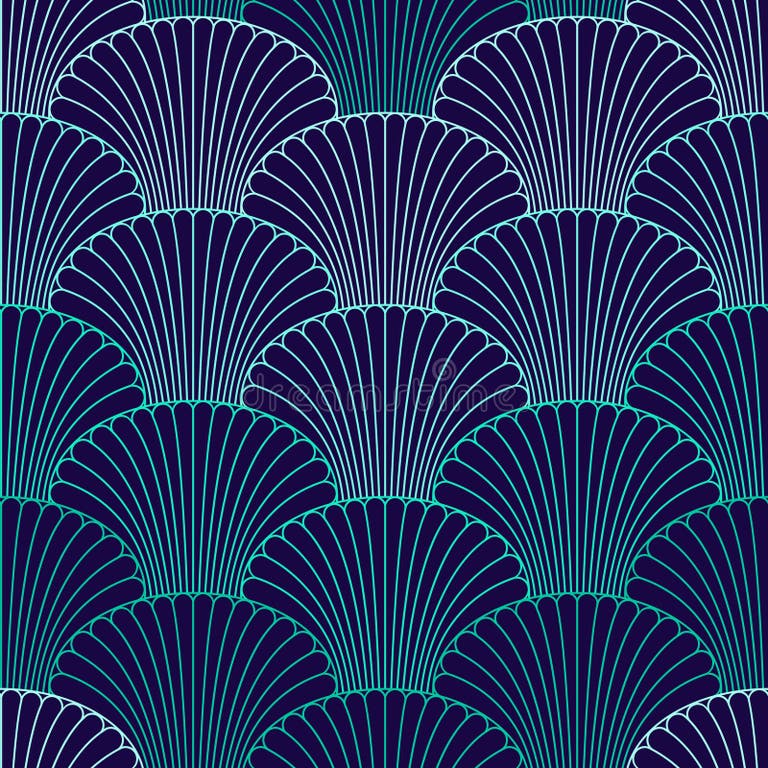 Abstract Shell Seamless Pattern Stock Illustration - Illustration of ...