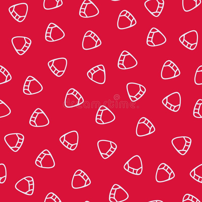 Abstract Shell Shape on Red Background Pattern. Stock Vector ...