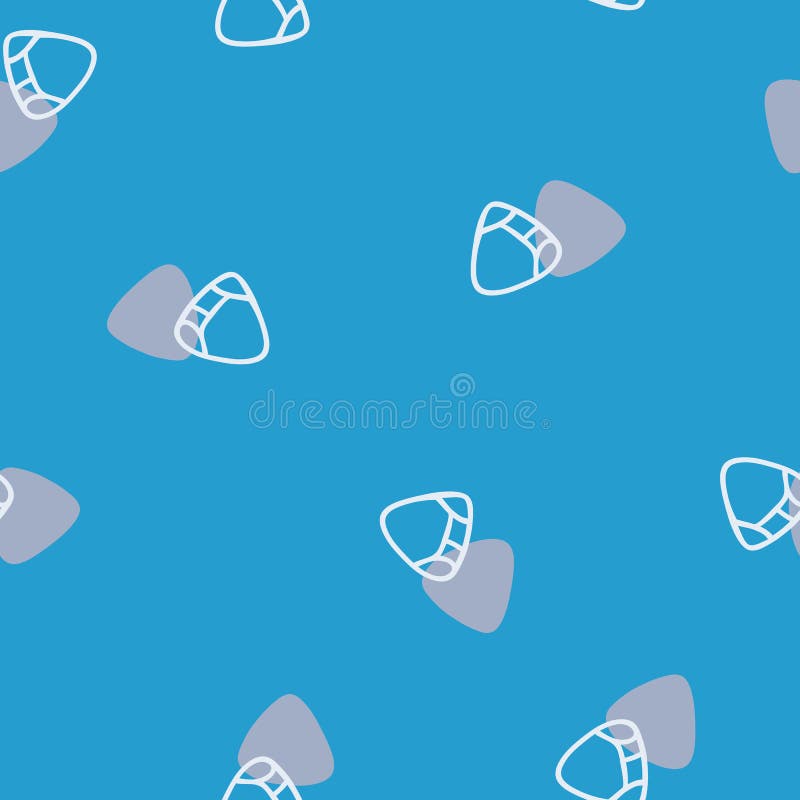 Abstract Shell Shape and Triangle Repeat Pattern. Stock Vector ...