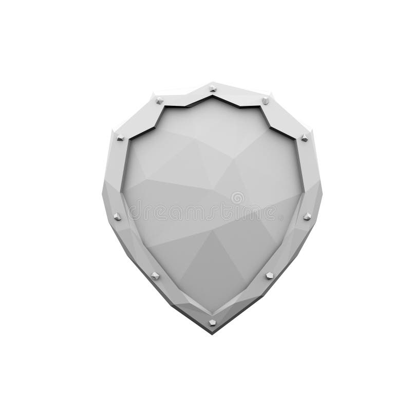 Abstract Shield Isolated. Illustration Stock Illustration ...