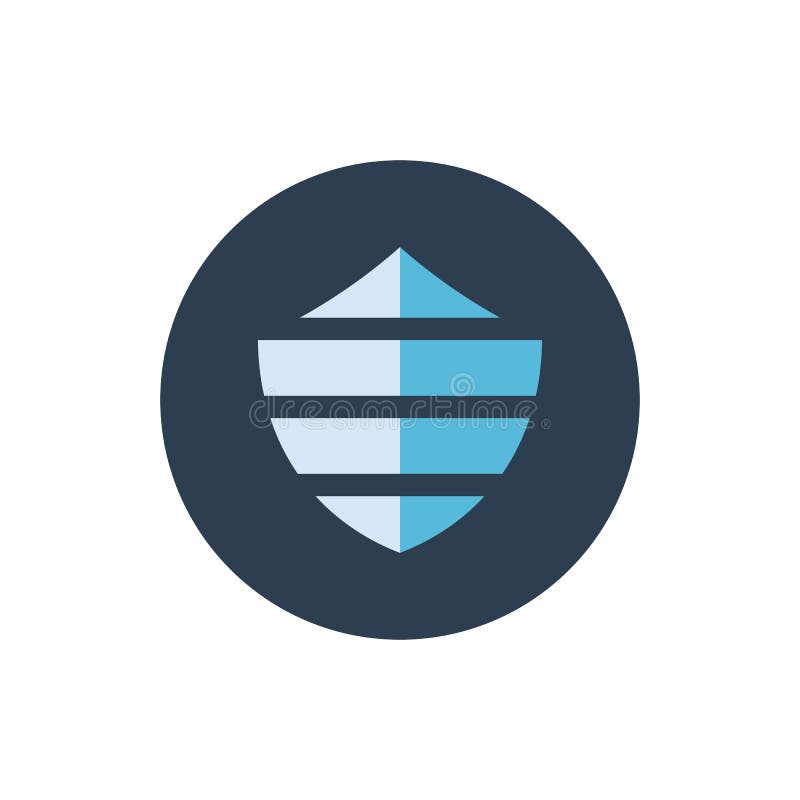 Abstract Shield Logo Icon, Digital Security Protection Symbol - Vector ...