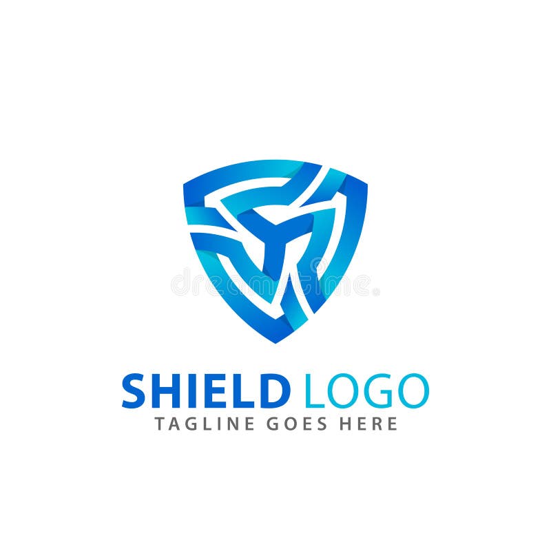 Abstract Shield Spinning Logos Design Vector Illustration Template ...