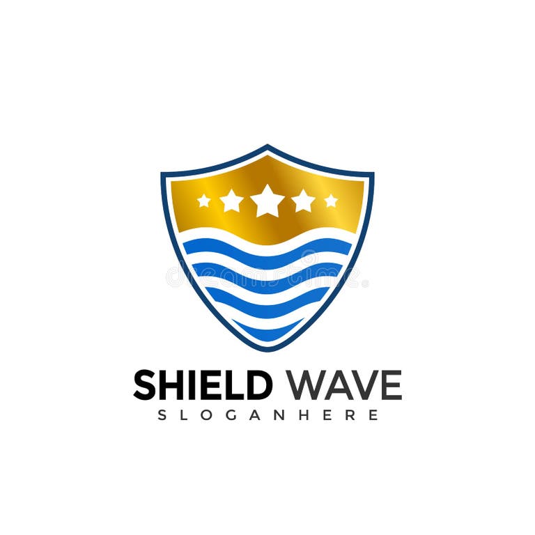 Abstract Shield Wave Logo Design. Creative Idea Logos Designs Vector ...