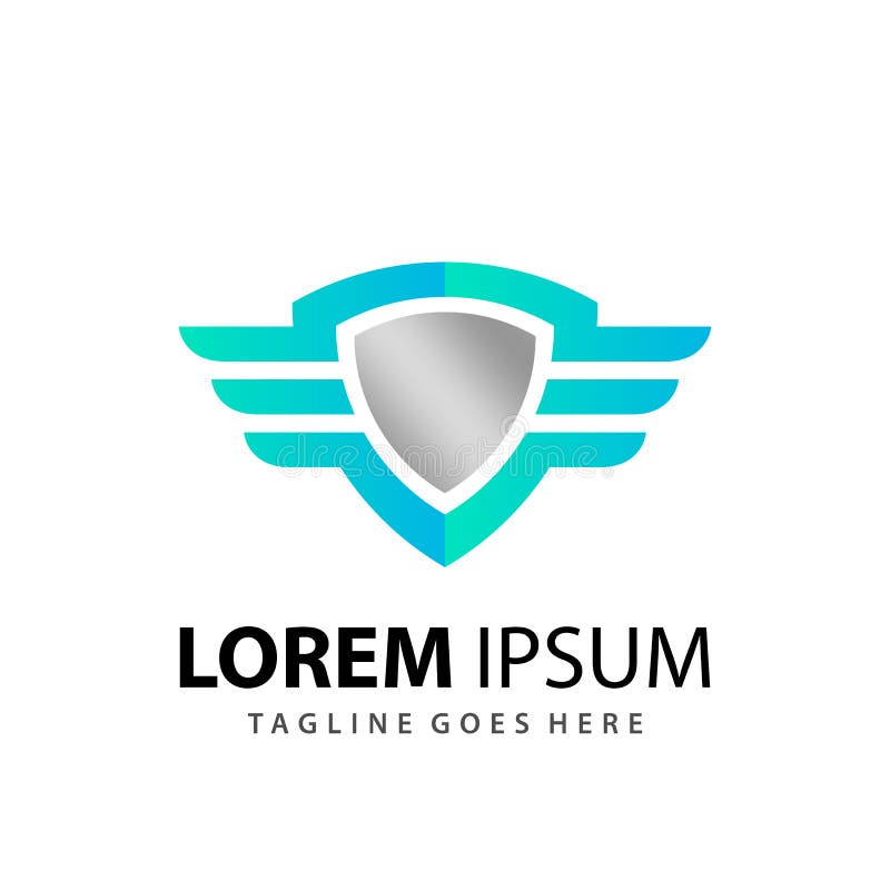 Abstract Shield Wings Logo Design Template Premium Vector Stock Vector ...