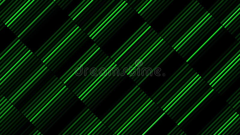 Abstract Shimmering Green Lines on a Black Background, Seamless Loop ...