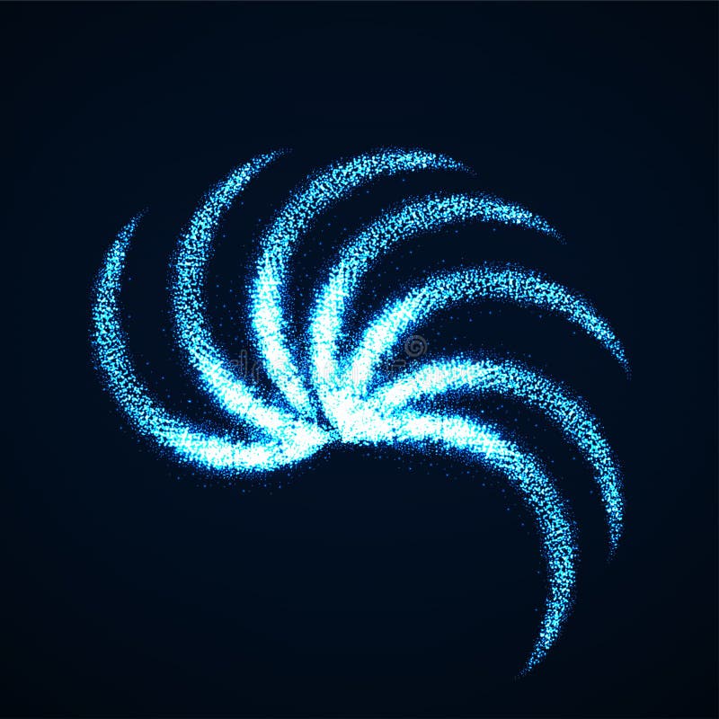 Abstract Shine Dust, Glowing Sign with Lights Particle Stock Vector ...