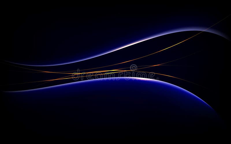 Abstract Shine Luxury Golden Lines and Light Blue Lines Element. Stock ...