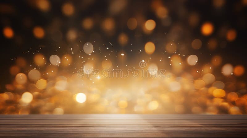 Abstract Shining Background with Bokeh Effect AI Generated Stock ...