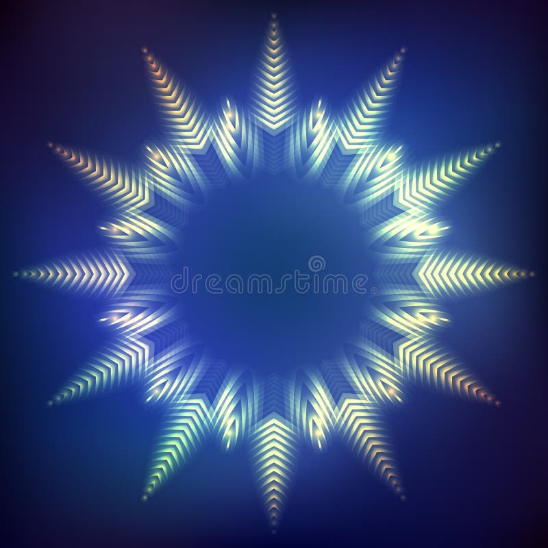 Abstract Shining Cosmic Star Stock Vector - Illustration of blue, dark ...