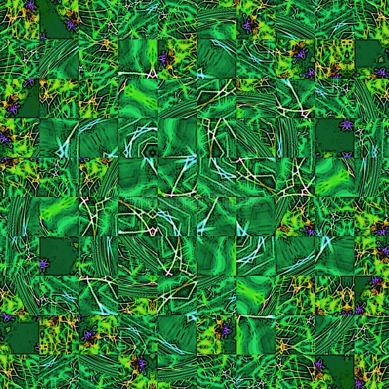 Abstract Shining Green Color Modern Background Patchwork Design Stock ...