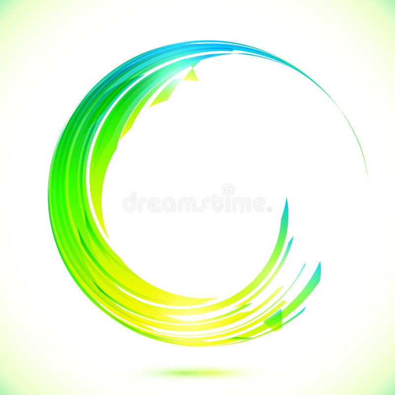 Abstract Shining Greencircle Modern Frame Stock Vector - Illustration ...