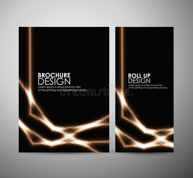 Abstract Shining Pattern. Brochure Business Design Template or Roll Up ...