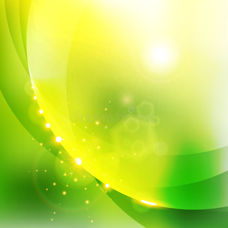 Abstract Shining Nature Green Color Background. Stock Vector ...