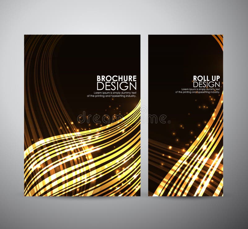 Abstract Shining Pattern. Brochure Business Design Template or Roll Up ...