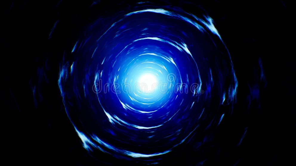 Abstract Shining Spiral Blue Core Energy Background Stock Illustration ...