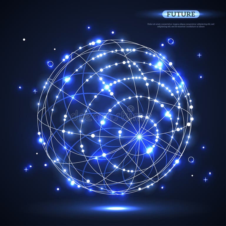 Glowing Star Array Structure Stock Illustrations – 125 Glowing Star ...