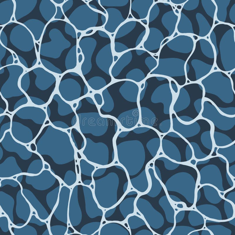 Abstract Shining Water. Surface Seamless Pattern. Vector Sea Ripple ...