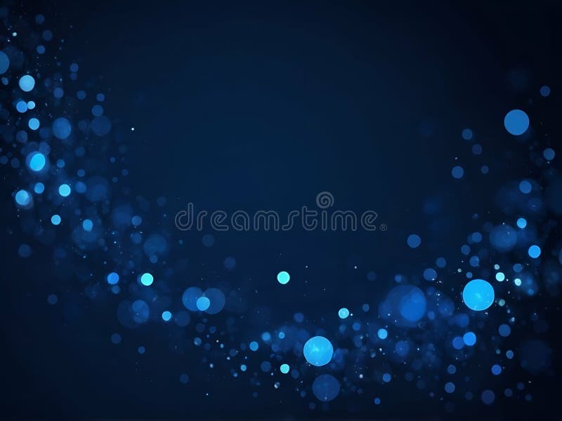 Abstract Shinning Blurry Dark Ink Blue Color Bokeh Backdrop Stock ...