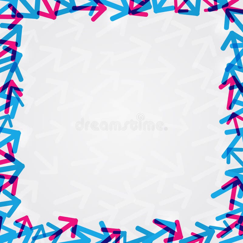 Abstract Shiny Arrow Frame Card Stock Vector - Illustration of blue ...