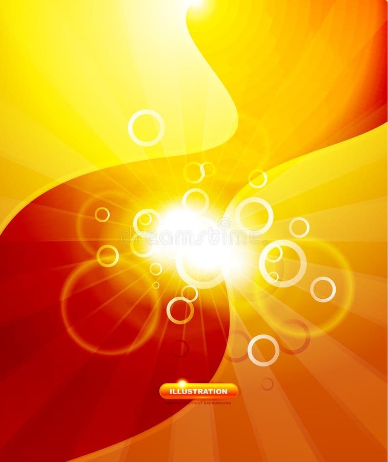Orange Shiny Vector Background Stock Vector - Illustration of design ...