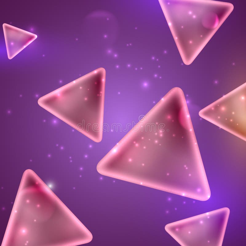 Abstract Shiny Background with Triangle Shapes Stock Illustration ...