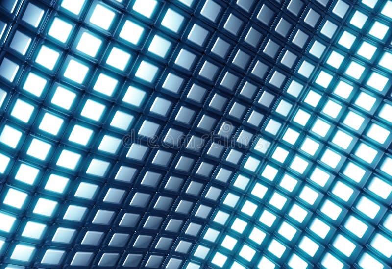 Abstract Shiny Blue Square Pattern Stock Illustration - Illustration of ...