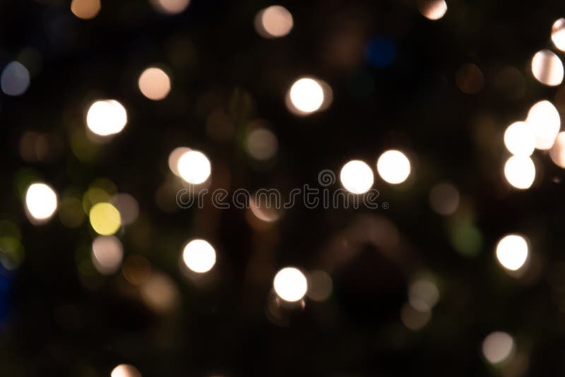 Abstract Shiny Christmas Lights Reflection Background Stock Image ...