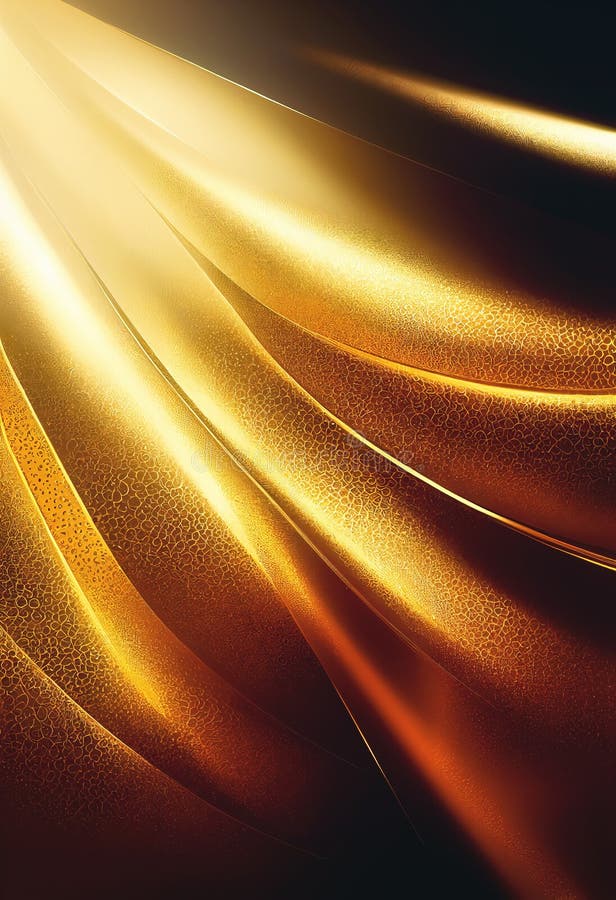 Abstract Shiny Color Gold Wave, Luxury Background. Stock Illustration ...
