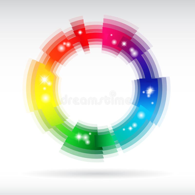 Colorful hexagon logo stock vector. Illustration of creativity - 35437541
