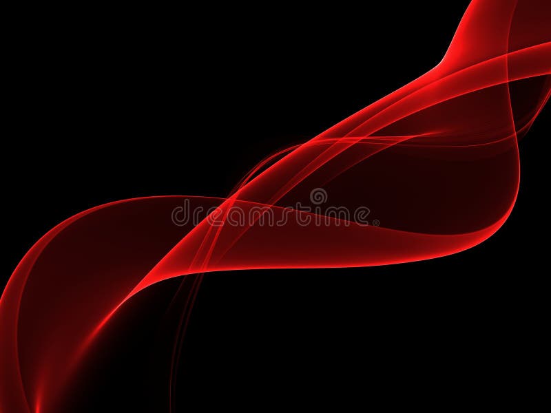 Abstract Shiny Color Red Wave Design Element Stock Illustration ...