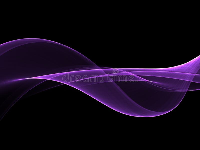 Abstract Shiny Color Violet Wave Design Element Stock Illustration ...