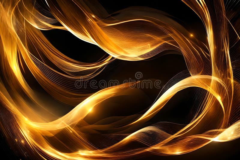 Abstract Shiny Color Wave Background. Generative AI Stock Illustration ...