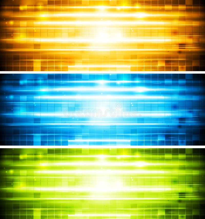 Abstract Shiny Colourful Banners Stock Vector - Illustration of ...