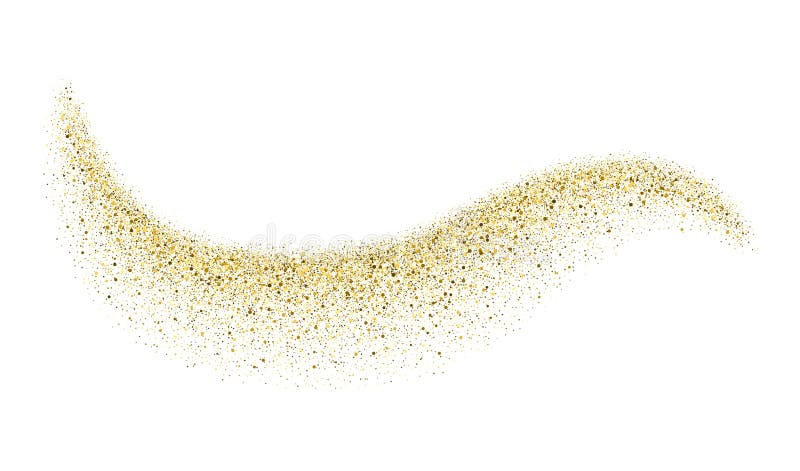 Abstract Shiny Gold Glitter Design Element Stock Vector - Illustration ...