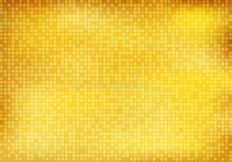 Abstract Shiny Golden Square Mosaic Pattern Background and Texture ...