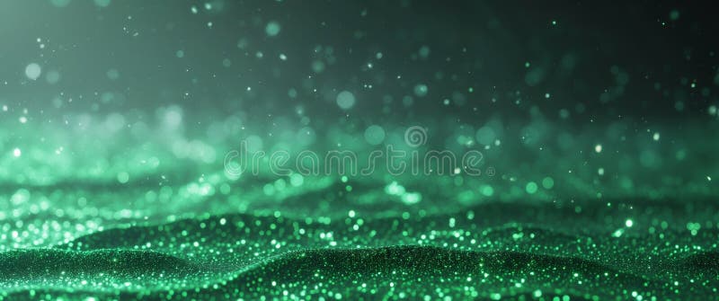 Abstract Shiny Green Glitter Background Emerald Green Glitter Wide ...